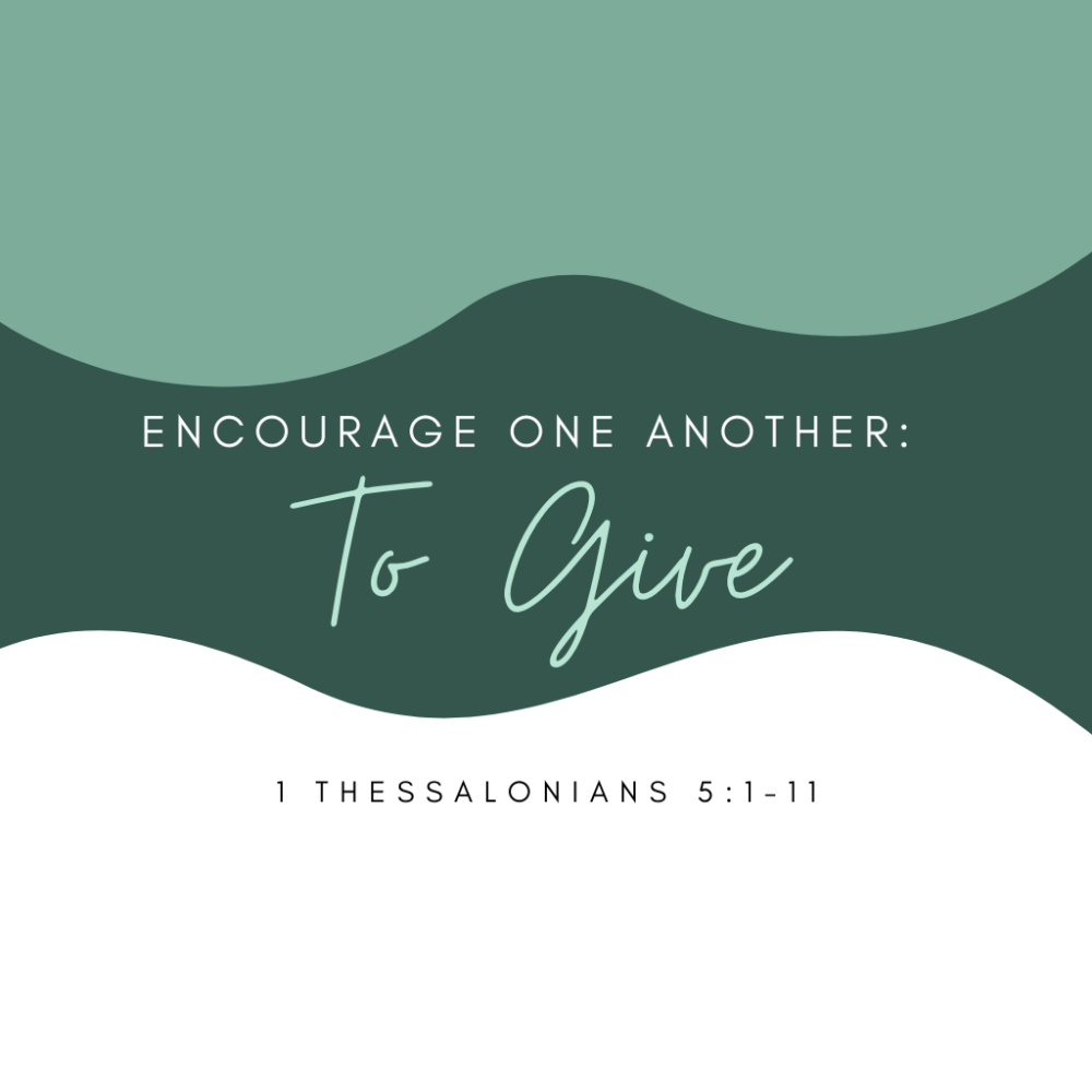 Encourage One Another - To Give | Sermons | Cross Lutheran Church and ...